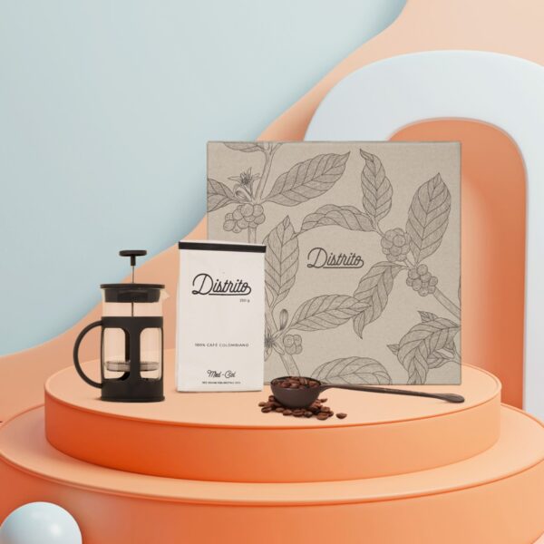 Kits Cafeteros: Incluye café, accesorios y tutoriales